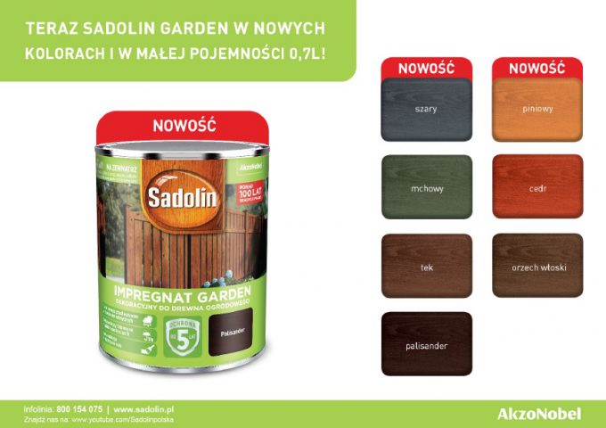 Sadolin - Impregnat Garden - Nowości kolorystyczne i nowe pojemności ...